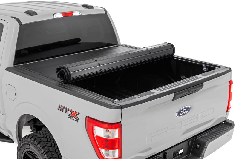Hard Roll Up Bed Cover 5 7 Bed Ford F 150 15 25 F 150 Lightning 22 24 Rough Country