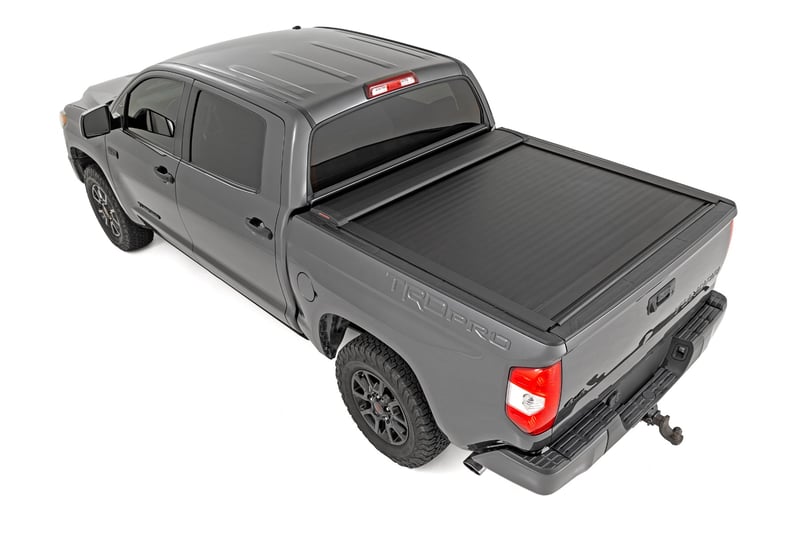 Retractable Bed Cover 5 7 Bed Toyota Tundra 2WD 4WD 2007 2021 Rough Country