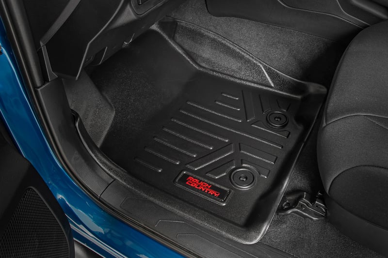 Floor Mats Front and Rear Toyota Tacoma 2WD 4WD 2016 2023 Rough Country